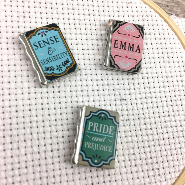 Jane Austen & Alice Wonderland Mini Book Needle Minders – Snarky ...