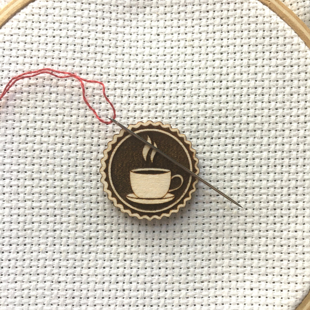 Tea & Cross Stitch Pattern Marker + Needle Minder Bundle – Snarky ...
