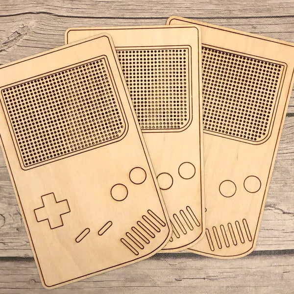 Stitchable Wooden Retro Video Game Handheld Console – Snarky Crafter ...
