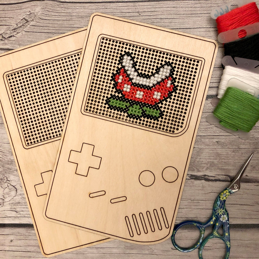 Stitchable Wooden Retro Video Game Handheld Console – Snarky Crafter ...